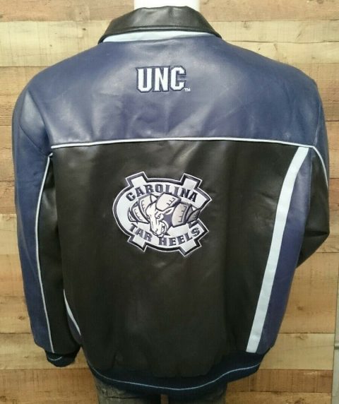 Unc Carolina Bomber Leather Jacket - A2 Jackets